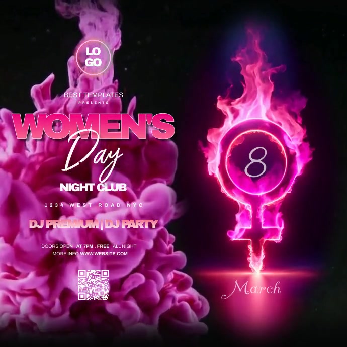 women's day club party design template | PosterMyWall