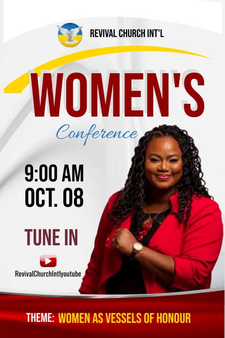 Women's Day Conference Church Poster Template | PosterMyWall