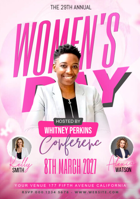 WOMEN'S DAY CONFERENCE Template | PosterMyWall