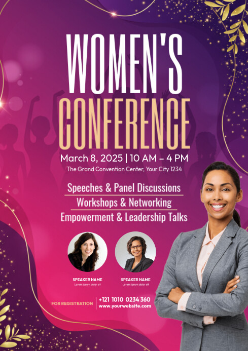 Copy of Women's Day Conference Flyer | PosterMyWall