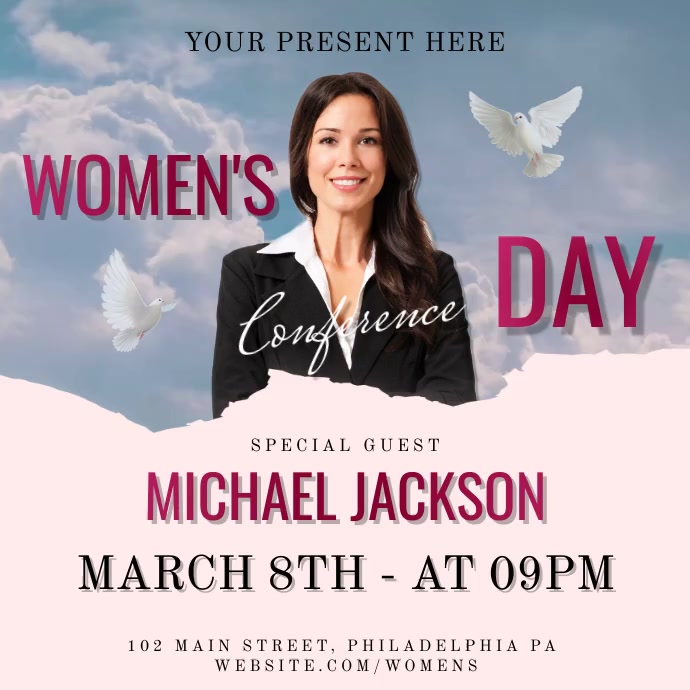Women's day conference Instagram post Template | PosterMyWall