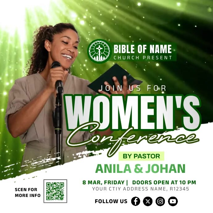 Women's day conference instagram post Template | PosterMyWall