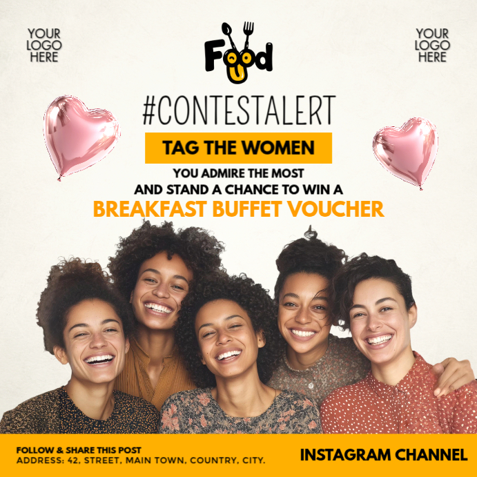 Women's Day Contest Alert Post Template | PosterMyWall