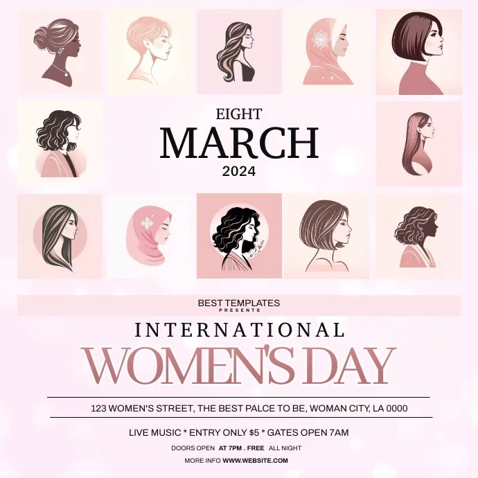 WOMEN'S DAY EVENT FLYER AD TEMPLATE | PosterMyWall