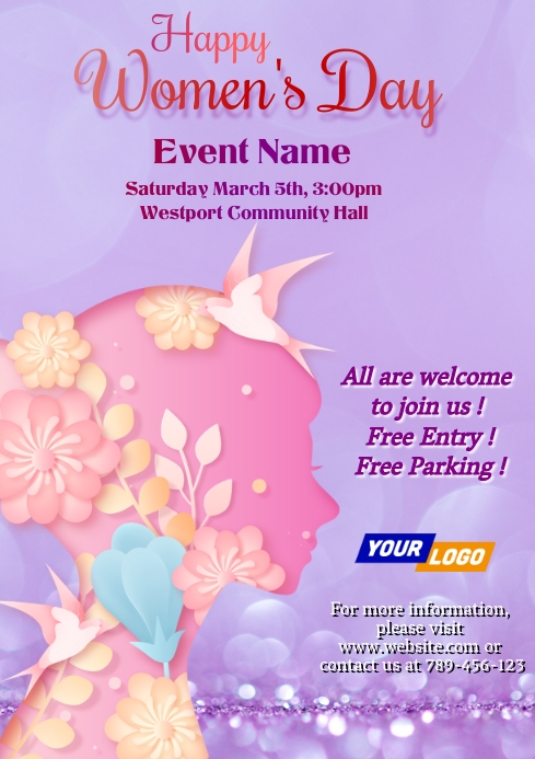 Women's Day event poster design Template | PosterMyWall