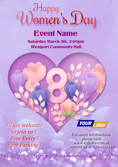 Women's Day event poster design Template | PosterMyWall