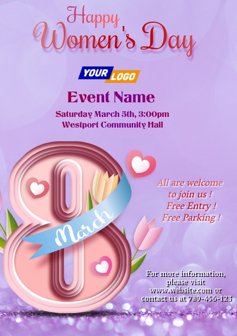 Women's Day event poster design Template | PosterMyWall