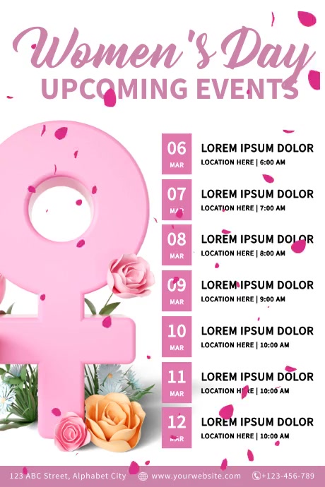 Women's Day Events Template | PosterMyWall