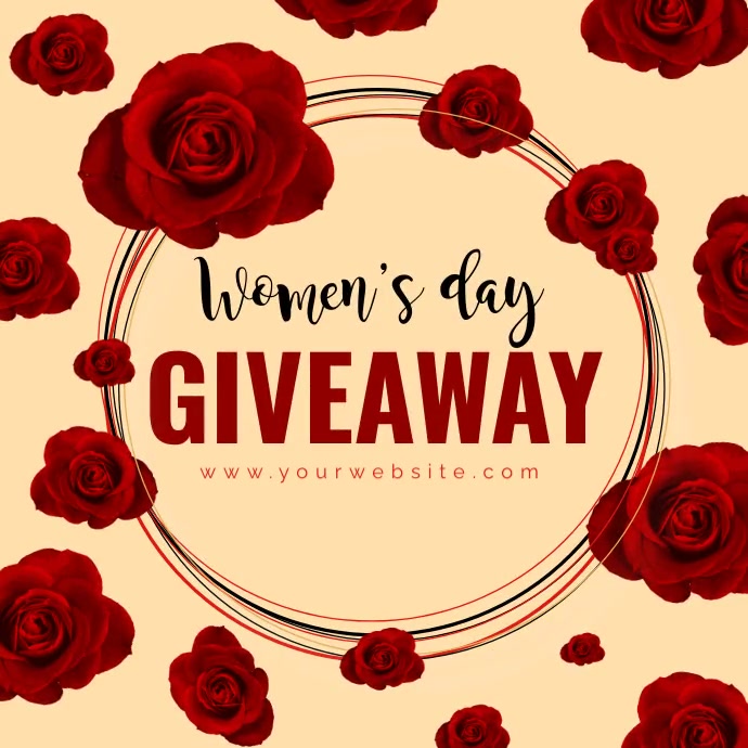 Women's day GIVEAWAY Template | PosterMyWall