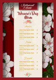 Women's Day Menu Card Template | PosterMyWall