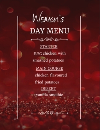 10,280+ women day menu flyer Customizable Design Templates | PosterMyWall