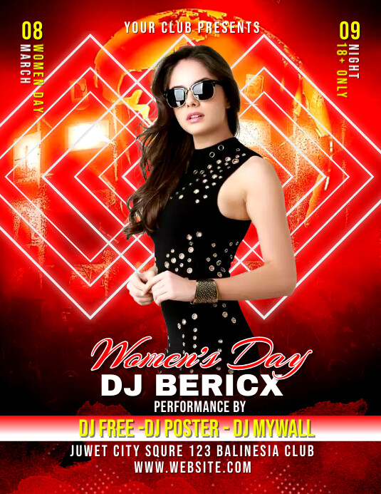 Copy of Women's Day night Party | PosterMyWall
