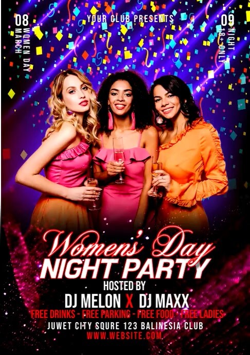 Copy of Women's Day Night Party | PosterMyWall