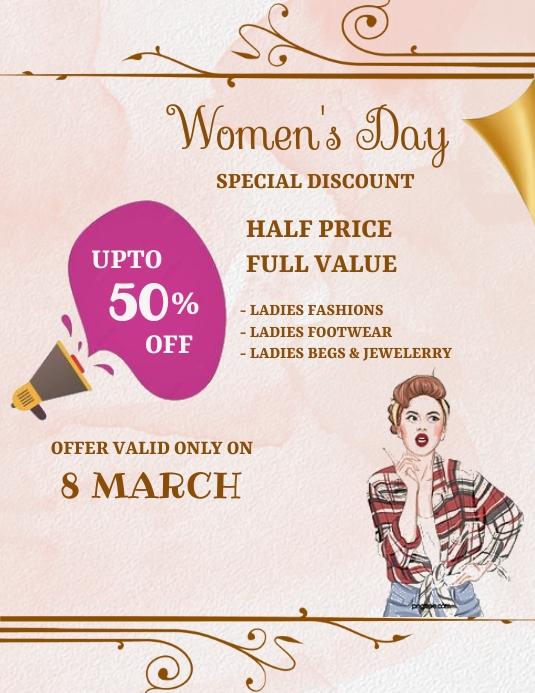 women's day offer Template | PosterMyWall