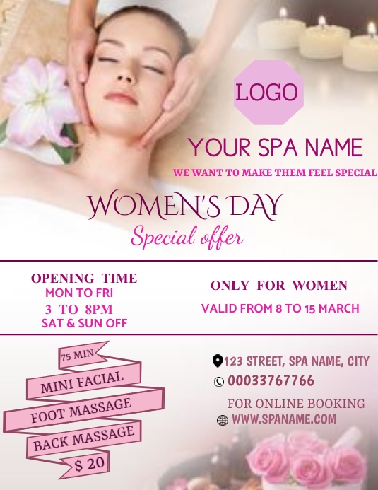 Copy of women's day offer | PosterMyWall