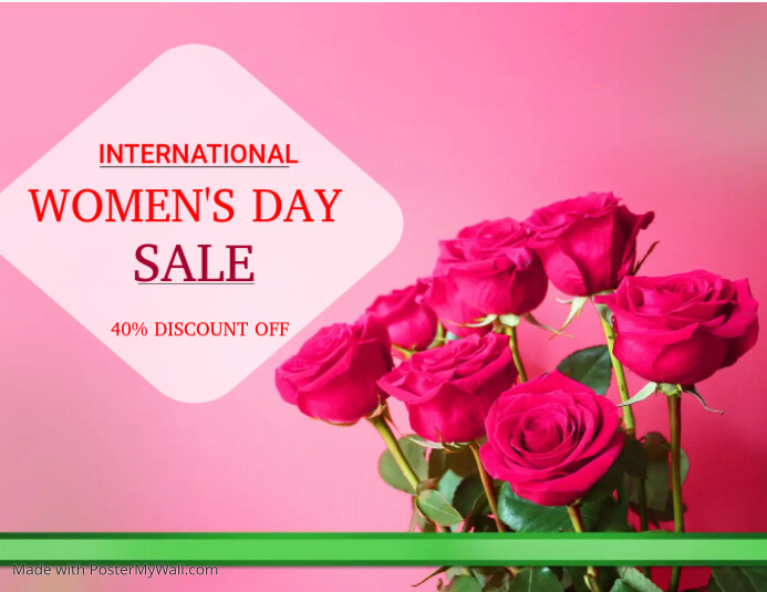 WOMEN'S DAY OFFER Template | PosterMyWall