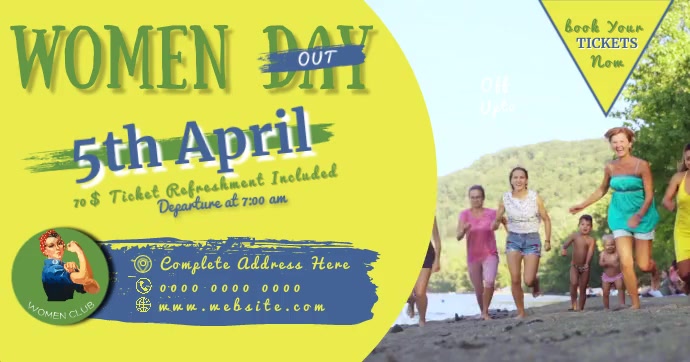 WOMEN'S DAY OUT ADVERT VIDEO TEMPLATE | PosterMyWall