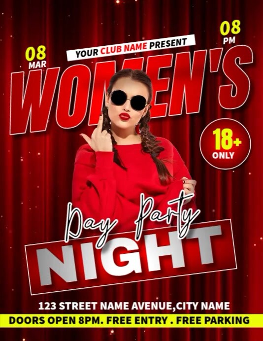 Women's Day Party Template | PosterMyWall