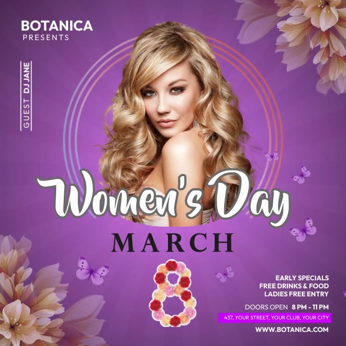 Women's Day Party Post Template | PosterMyWall