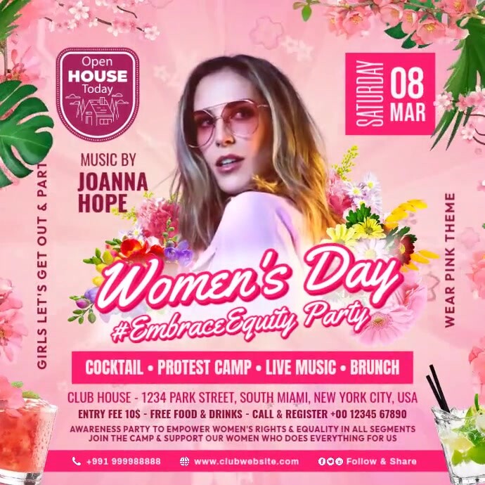 Women's Day Party Post Template | PosterMyWall