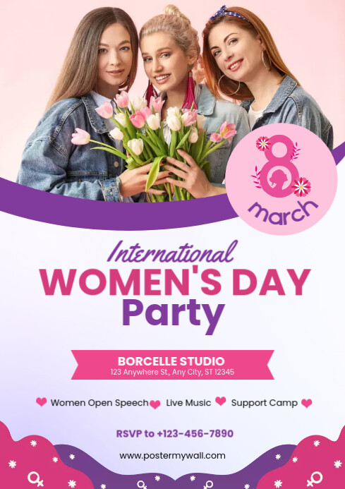 women's day party template | PosterMyWall