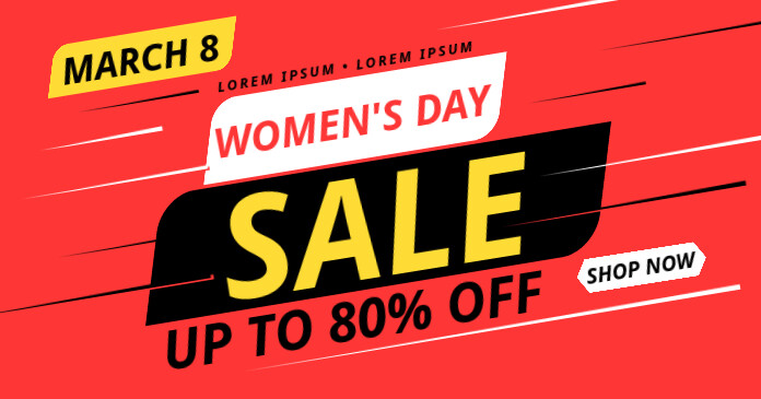 WOMEN'S DAY SALE BANNER Template | PosterMyWall