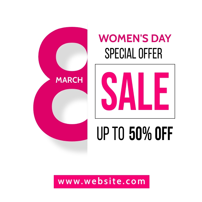 women's day special offer advertisement Template | PosterMyWall