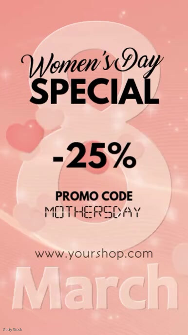 Women's Day Special Sales Promotion Story vid Template | PosterMyWall