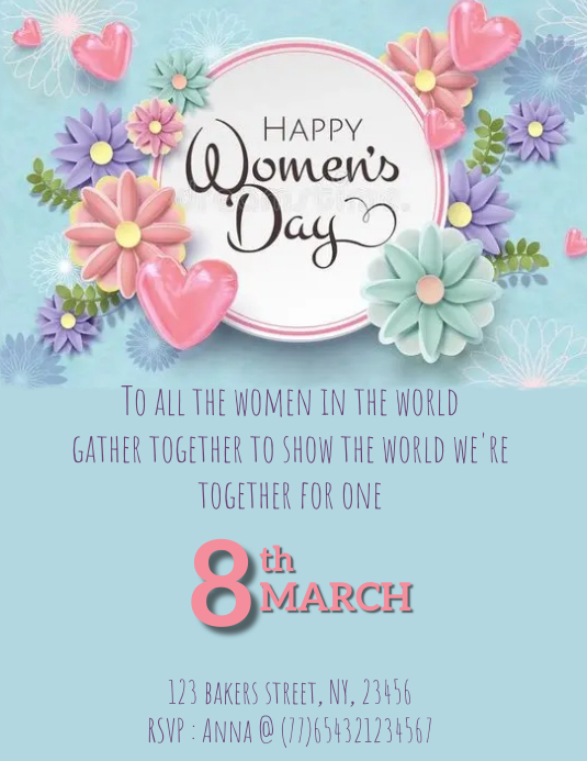 Women's Day Template | PosterMyWall