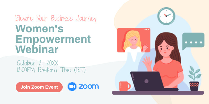Women's Empowerment Webinar Template | PosterMyWall