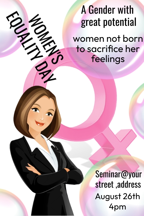 Womens Equality Day Event Template Postermywall