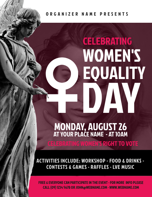 Women's Equality Day Flyer Template | PosterMyWall