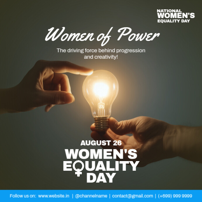 Women's Equality Day Post Template | PosterMyWall