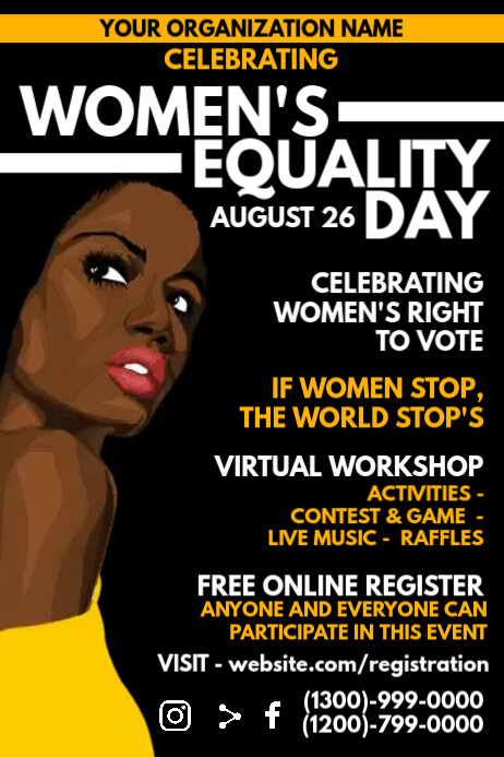 Copy of Women's Equality Virtual Event Template | PosterMyWall