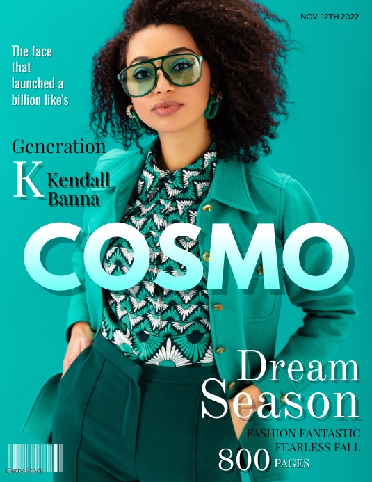 Women's Fashion Magazine Cover Page Design Te Template | PosterMyWall