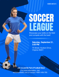 black women football flyer Template | PosterMyWall