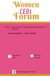 3,970+ women's forum poster Customizable Design Templates | PosterMyWall