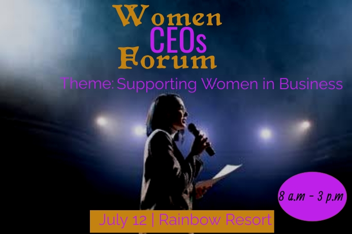 Modèle Women's forum poster | PosterMyWall