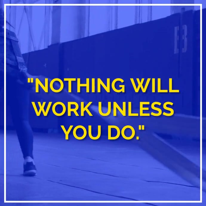 Women's Gym Motivational Video Quote Template | PosterMyWall