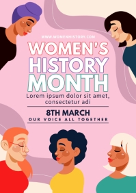 Women History Month Poster Template | PosterMyWall