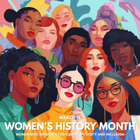 Women's history month instagram post template | PosterMyWall