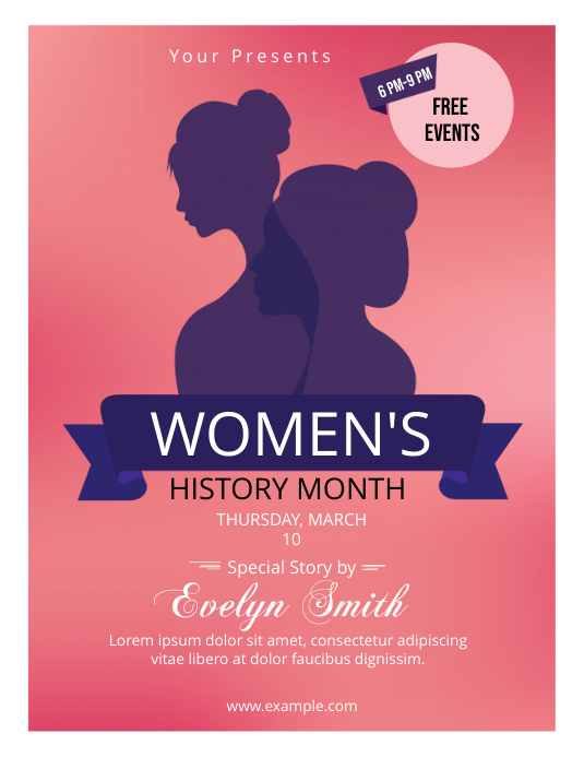 Women's History Month Flyer Template | PosterMyWall