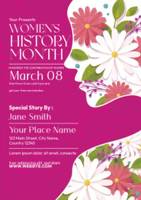 Women's History Month Flyer Template | PosterMyWall