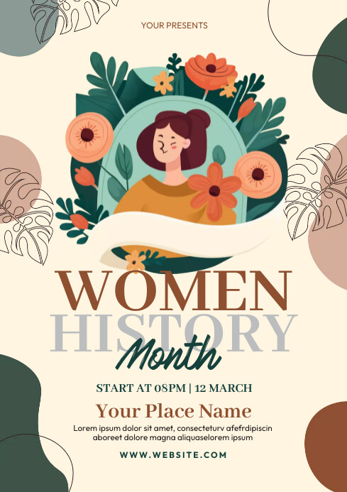 Women's History Month Flyer Template | PosterMyWall