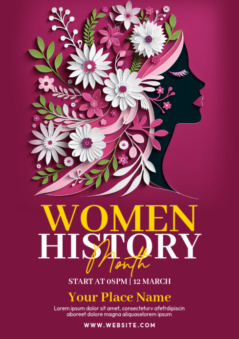 Women's History Month Flyer Template | PosterMyWall