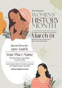 Women History Month Flyer Template | PosterMyWall