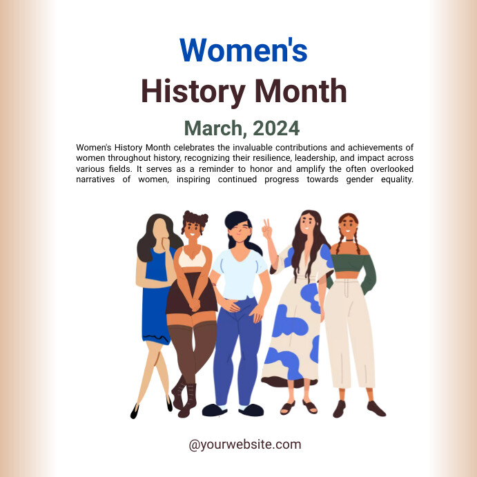 Copy of Women's History Month Post | PosterMyWall