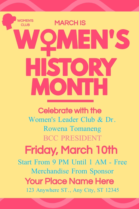 Copy of Women's History Month Poster. | PosterMyWall