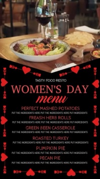 Womens day Menu Template | PosterMyWall