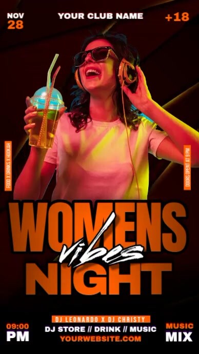 Women's Night Vibes Template | PosterMyWall